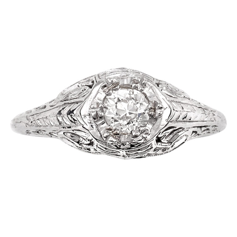I do... Art Deco Diamond Engagement ring - Helen Badge Jewellery