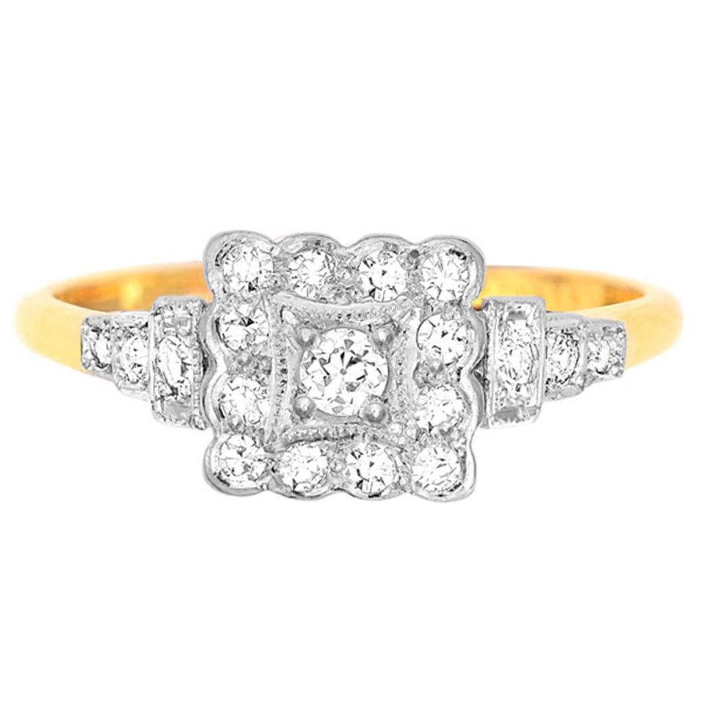 Antique Art Deco rings Engagement ring Melbourne Sydney - Sustainable ...