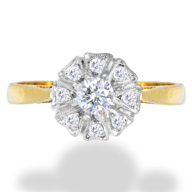 Diamond Life... Original Art Deco Diamond Daisy ring - Helen Badge ...