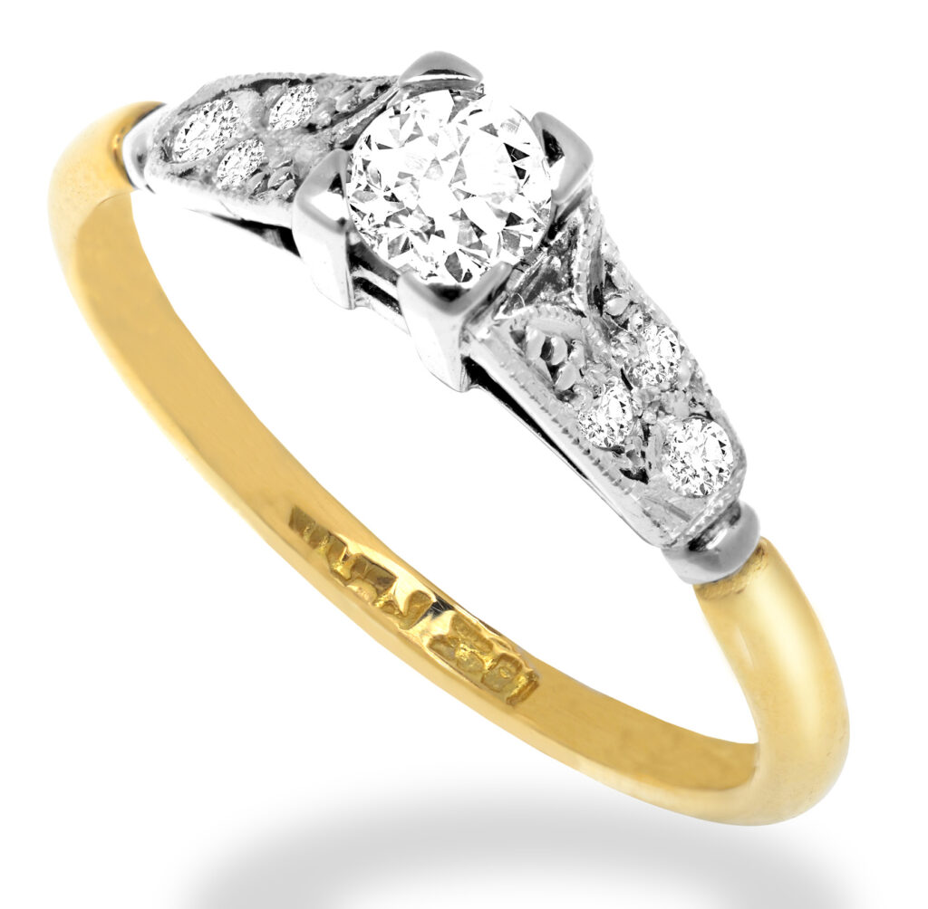 Gorgeous Flora... Original Art Deco Diamond Engagement ring - Helen ...